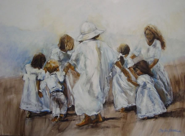 Claudia Lucini, "La ronda" | Stand 100 - Arte-Online