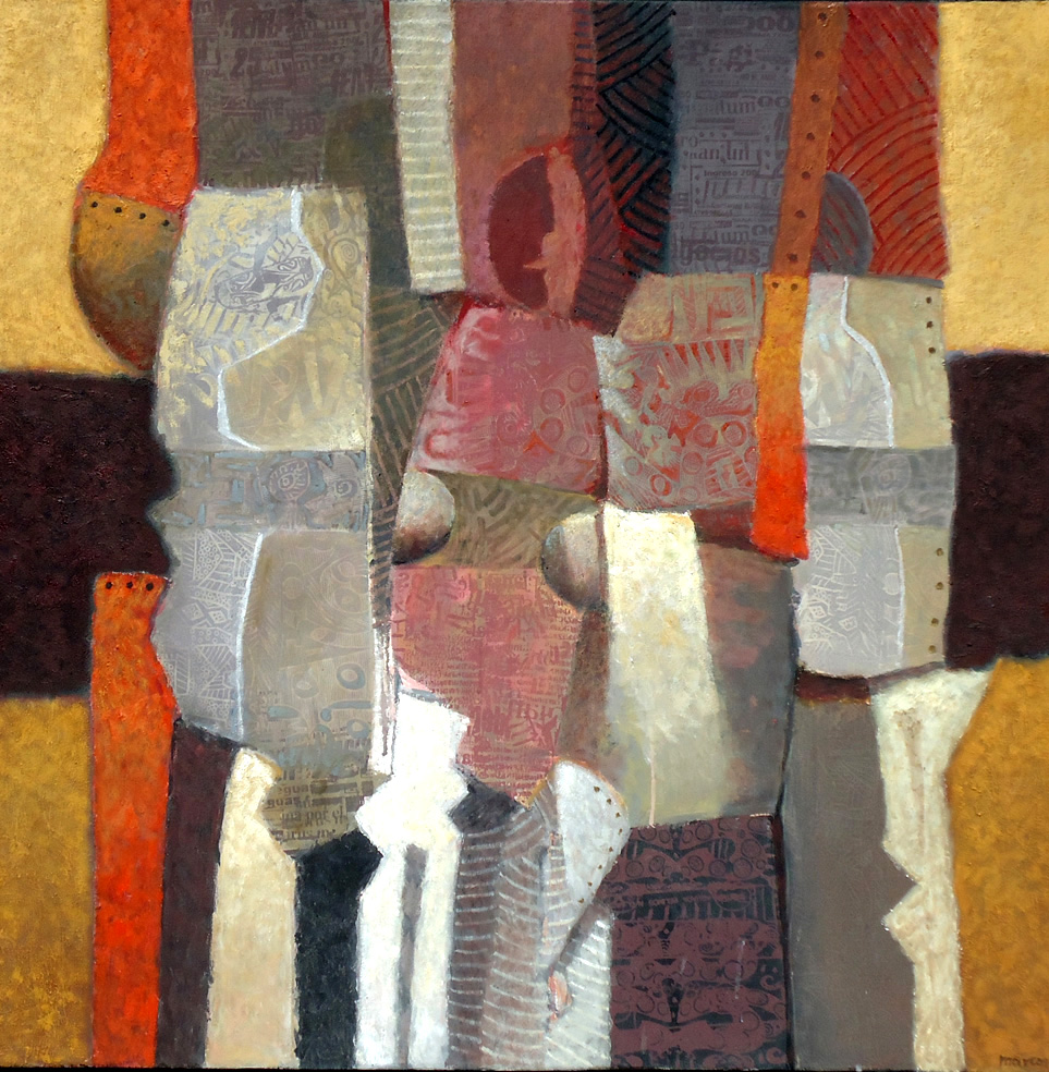 Figuras ocultas óleo 100 x1 00 cm 2015 - Arte-Online