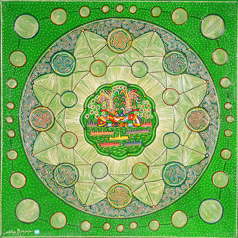 Mándala Serpiente gemela - Arte-Online